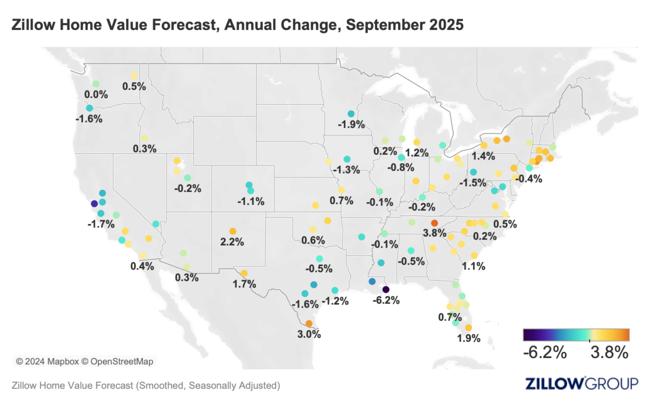 Zillow Home Value and Home Sales Forecast (September 2024) - Zillow ...